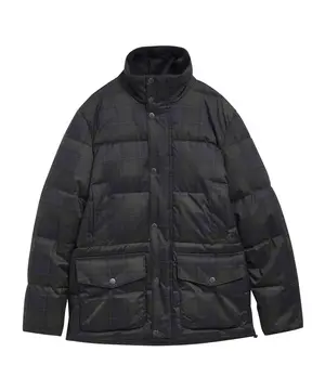 Barbour Plaid Standcollar Puffer Jacket