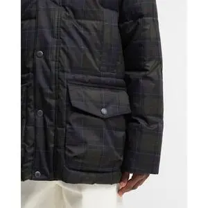 Barbour Plaid Standcollar Puffer Jacket
