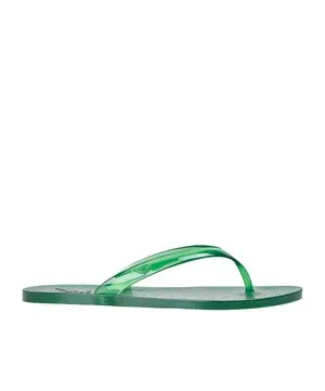 ANCIENT GREEK SANDALS Solid Color Flip Flops - Green