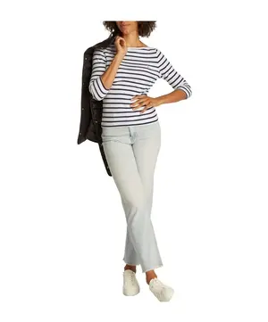 Tommy Hilfiger Horizontal Stripe Boatneck Top