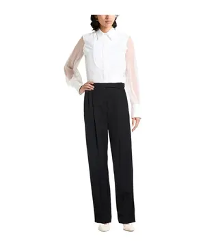 Sportmax Solid-colored Straight-leg Pants