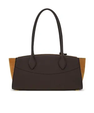 FERRAGAMO Dual-handle Shoulder Bag - Black