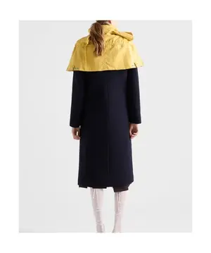 Prada Double-breasted Shetland Wool Coat