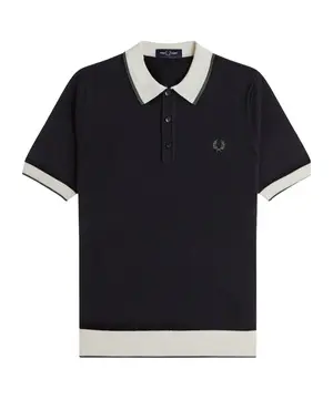 Fred Perry Simple And Versatile Shortsleeve Top - Black