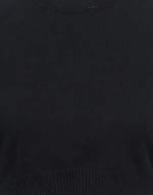 Sportmax Solid-color Short-sleeve Knit Top