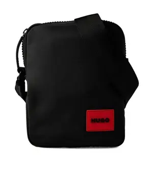 Hugo Boss Nylon Crossbody Reporter Bag - Black