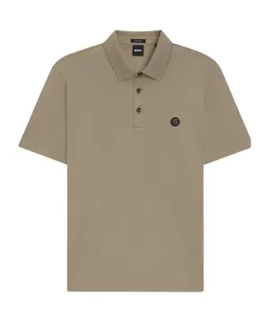 Hugo Boss Brown Shortsleeve Polo Shirt - No