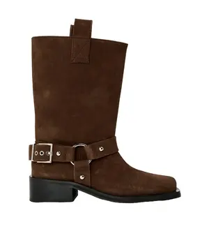 GANNI Suede Ankle Boots - No