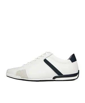 Hugo Boss Low Top Casual Sneakers With Contrast Stripe Detailing