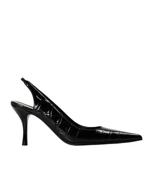 Fendi Patent Pointedtoe High Heels - Black
