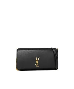 Saint Laurent Grainedleather Long Bag - Black