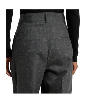 RÓHE Pleated Wool-blend Straight Pants