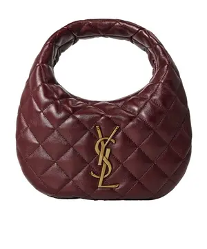 Saint Laurent Diamondquilted Handbag - Red