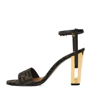 Fendi Goldembellished Highheeled Shoes