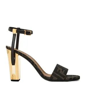 Fendi Mid Heel Sandals For Women