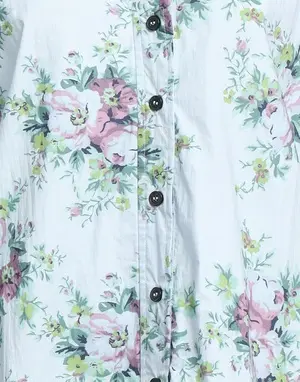 GANNI Printed Long-sleeve Shirt