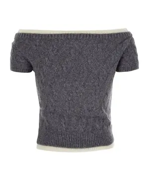 SHUSHU/TONG Off-the-shoulder Sweater