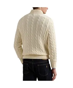 Polo Ralph Lauren Cable-knit Quarter-zip Sweater