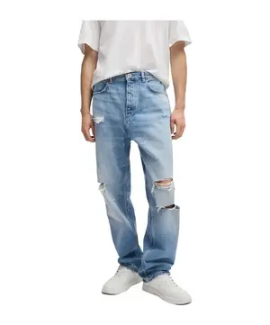 Hugo Boss High-waisted Straight-leg Jeans