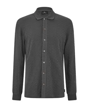 Paul Smith Ps Bttn Waffle Ls Sn61 - Grey