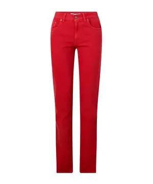 Chloé Straightleg Denim Pants - Red