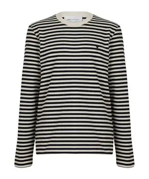 AMI Paris Striped T-shirt - Black