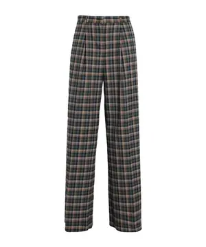 MAXCO. Max&co. Plaid Trousers With Belt