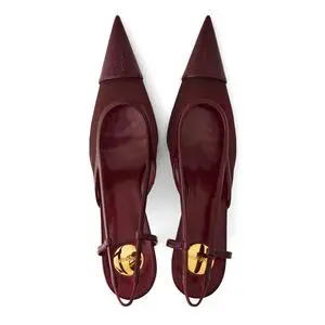 Saint Laurent Meshpanel Slingback Heels