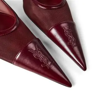 Saint Laurent Meshpanel Slingback Heels