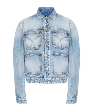Dsquared2 Denim Jacket With Collar - Blue