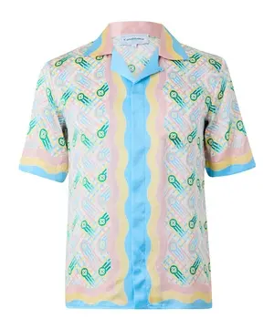 Casablanca Collared Shortsleeve Shirt - Multicolor