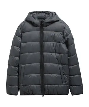 Barbour Fixed Hood Short Puffer Jacket - Black