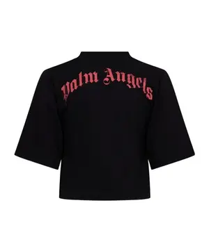 Palm Angels Crewneck Cropped Top - No