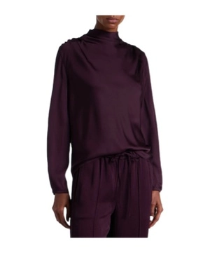 Vince Draped Silk-blend Top - No