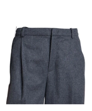 Vince Wool-blend Flannel Wide-leg Pants
