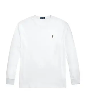 Polo Ralph Lauren Logo-embroidered Long-sleeve T-shirt - White