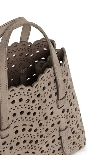 Alaïa Vienne Nubuck Tote Bag - Mist