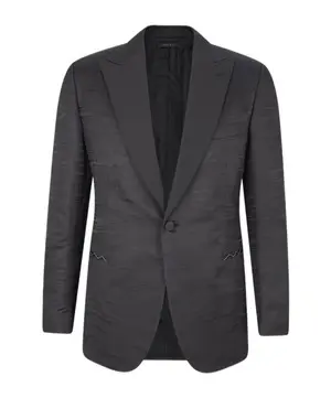 Brioni Silk-blend Jacquard Blazer - Black