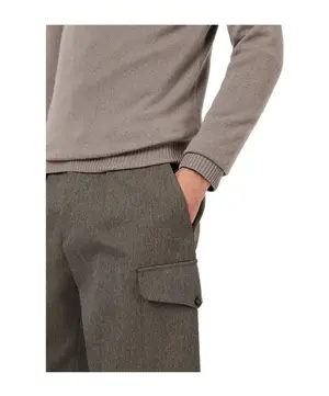Emporio Armani Crewneck Long Sleeve Knit Sweater - Nude