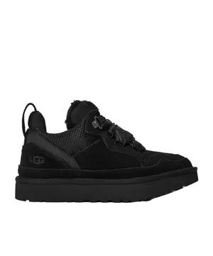 Pierre Hardy Suedemesh Laceup Platform Sneakers - Black