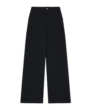 Emporio Armani J2h Wide-leg Cotton Trousers - Black