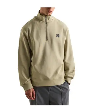 Maison Kitsuné Half-zipper Fleece Jacket