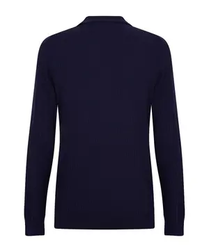 Hugo Boss Ribbed Knit Half Zip Polo Shirt