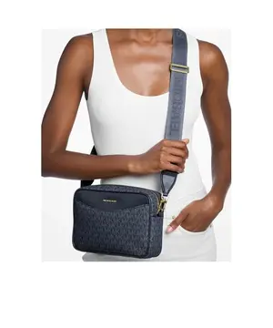 Michael Kors Bev Large Signature Logo Crossbody Bag