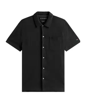 Tommy Hilfiger Pointcollar Shortsleeve Shirt - Black