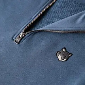 Maison Kitsuné Half-zipper Fleece Hoodie