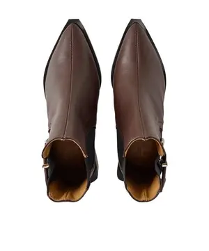 GANNI Solid Color Ankle Boots