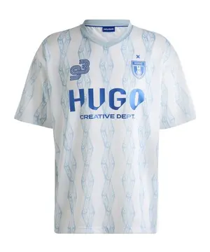 Hugo Boss Vneck Shortsleeve Jerseystyle Tshirt