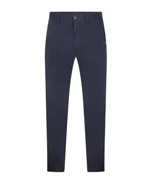 Hugo Boss Solid Color Casual Trousers - Blue