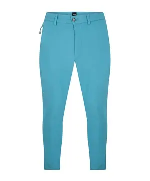 Hugo Boss Solid Color Casual Trousers - Blue